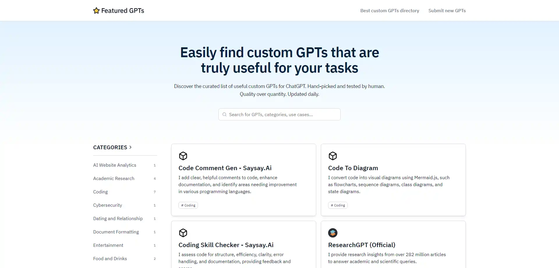 Featured GPTs : Alternatives, Pricing And Review